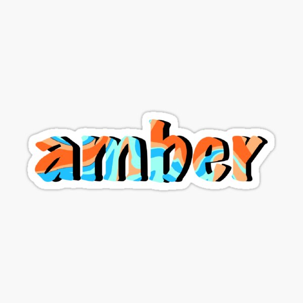 "Amber " Sticker for Sale by bmiller64 | Redbubble