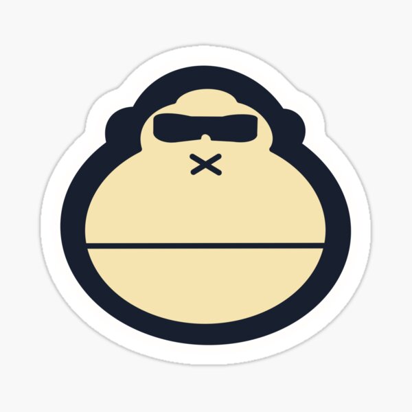 "Sunny monkey " Sticker for Sale by RockOnRon | Redbubble
