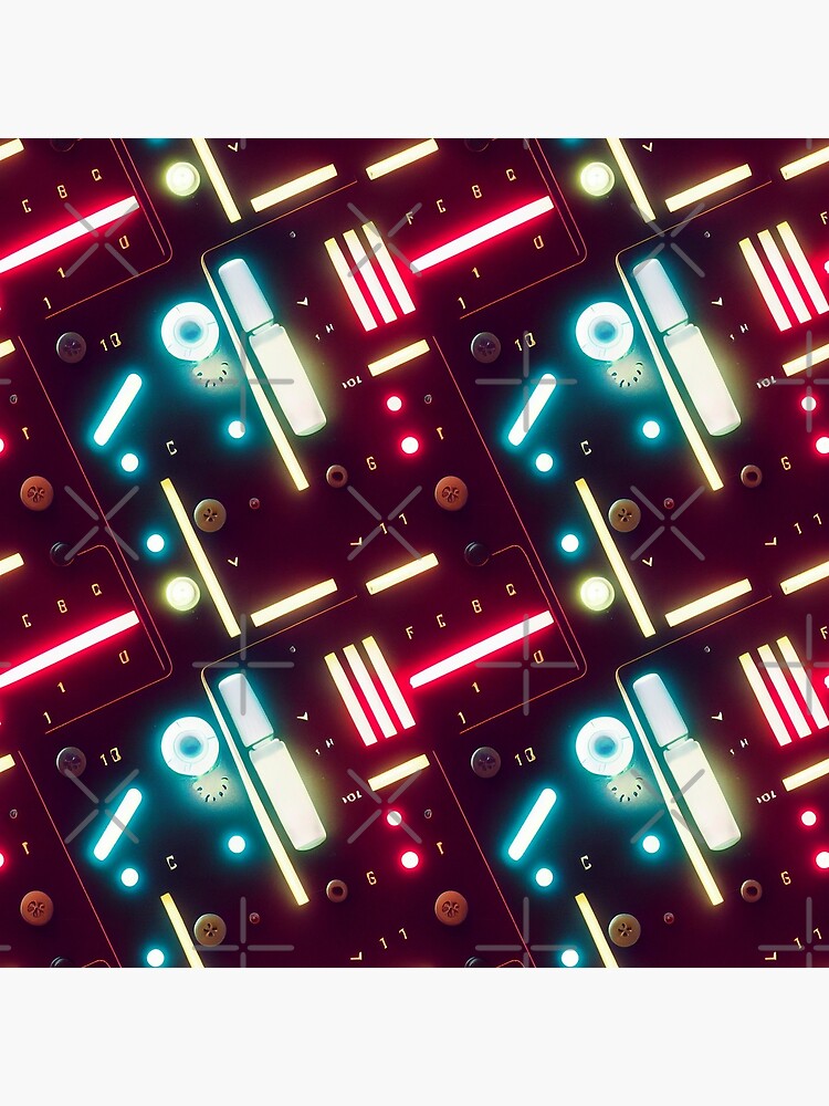 "Cyberpunk Sci-Fi Control Panel - Future Console #15" Art Print for ...