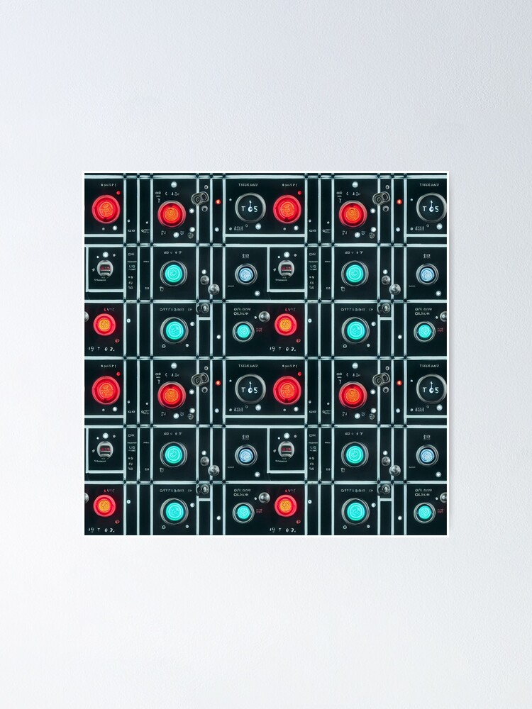 "Sci-Fi Control Panel - Future Console #25" Poster for Sale by utwlabs ...