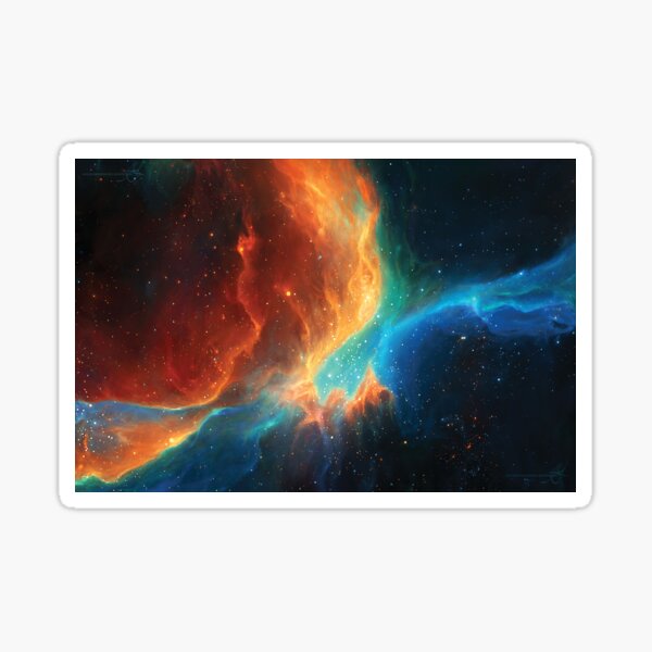 "Sci Fi Nebula" Sticker for Sale by Pavnud | Redbubble