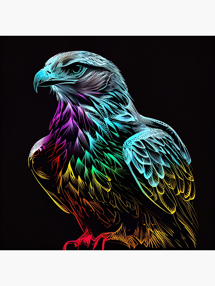 "Canadian Wildlife - Merlin Hawk" Sticker for Sale by ToastyBorealis ...