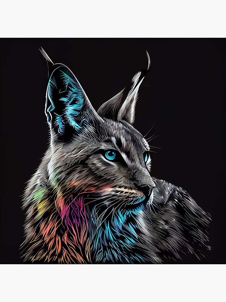 "Canadian Wildlife - Lynx" Sticker for Sale by ToastyBorealis | Redbubble