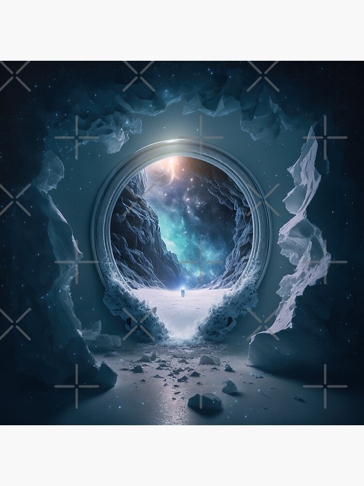 "SCI-FI Concept Art FarCaster Portal Canvas Print #4" Sticker for Sale ...