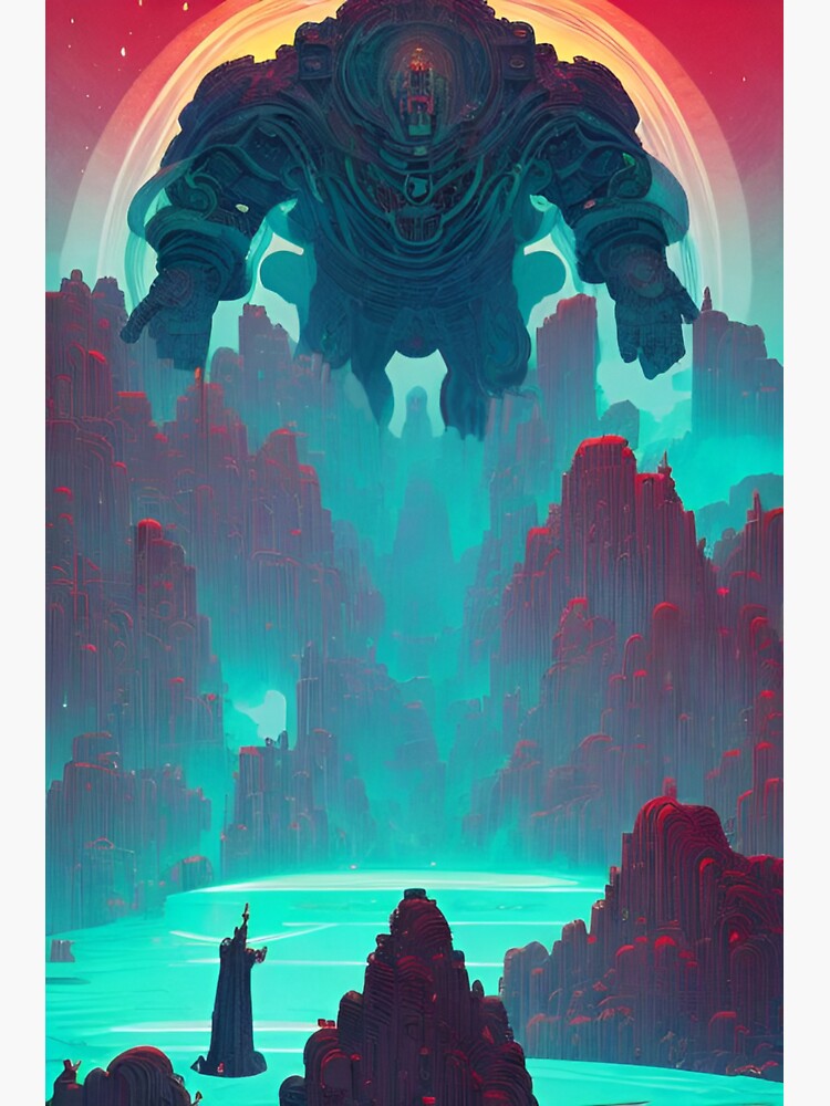 "Ruby Ridge Titan " Sticker for Sale by GamerConceptArt | Redbubble