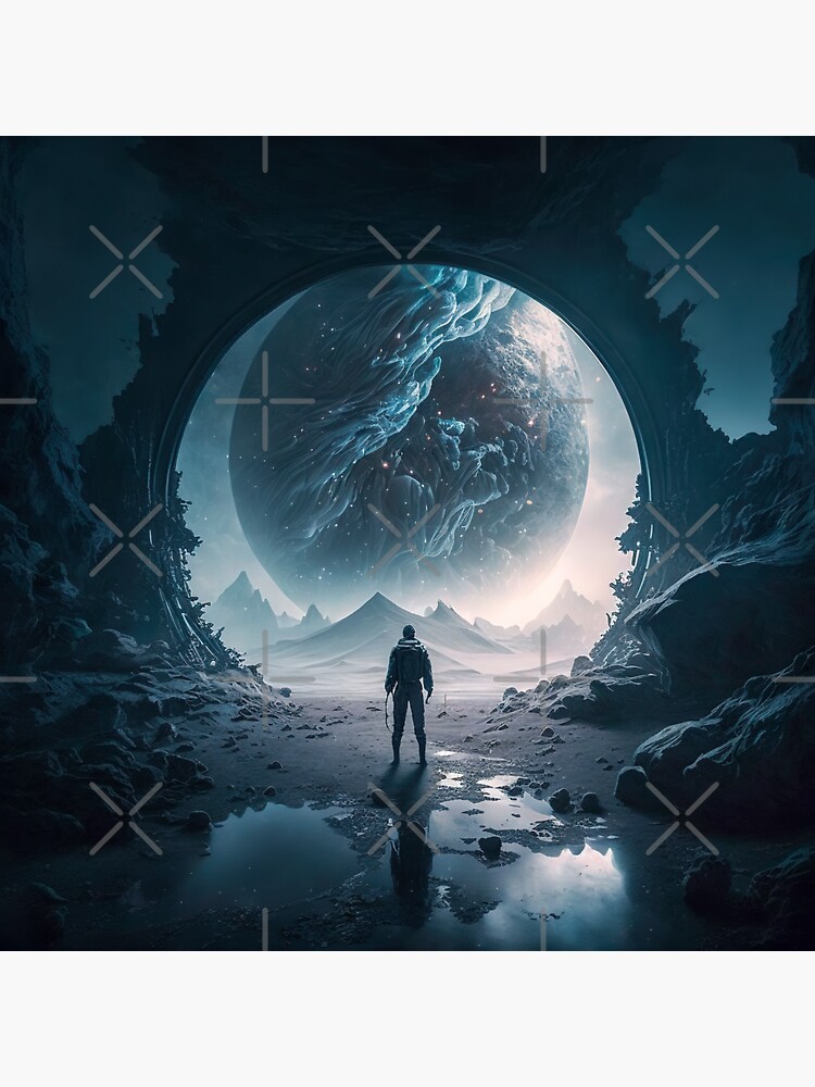 "SCI-FI Concept Art FarCaster Portal Canvas Print #5" Sticker for Sale ...