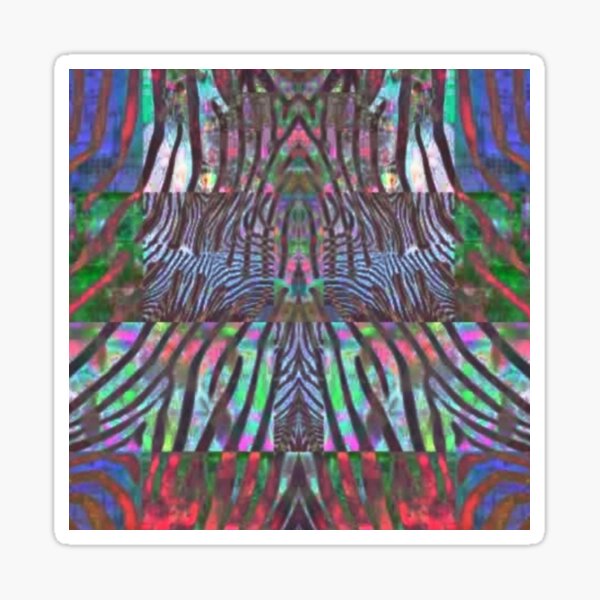 "ZEBRA FUSION 28" Sticker for Sale by Davidbowieart | Redbubble