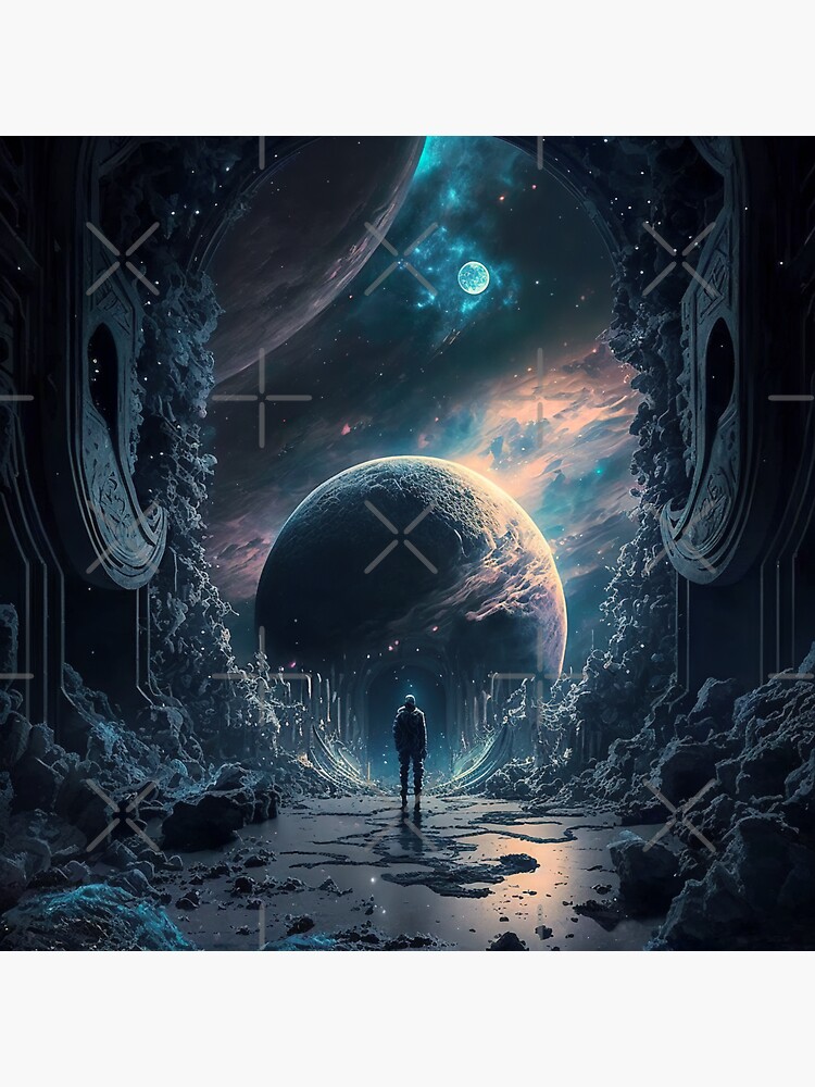 "SCI-FI Concept Art FarCaster Portal Canvas Print #6" Sticker for Sale ...