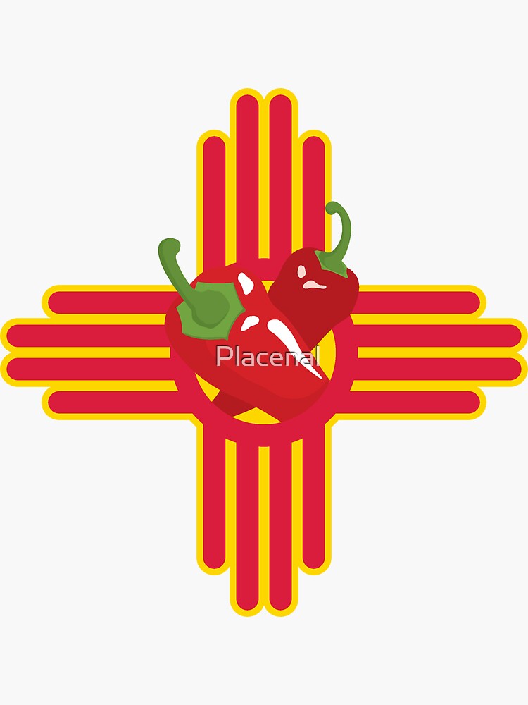"New Mexico Flag Theme" Sticker for Sale by Placenal | Redbubble