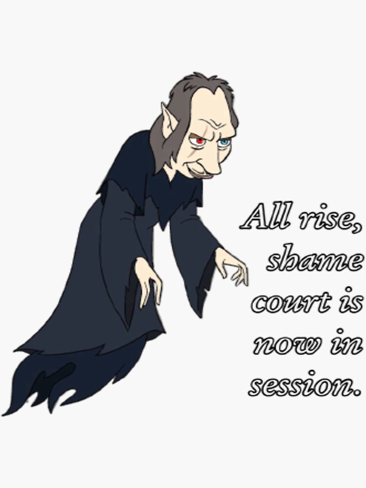 "Big Mouth Shame Wizard Funny Quote" Sticker for Sale by XXXLLEMONADE ...