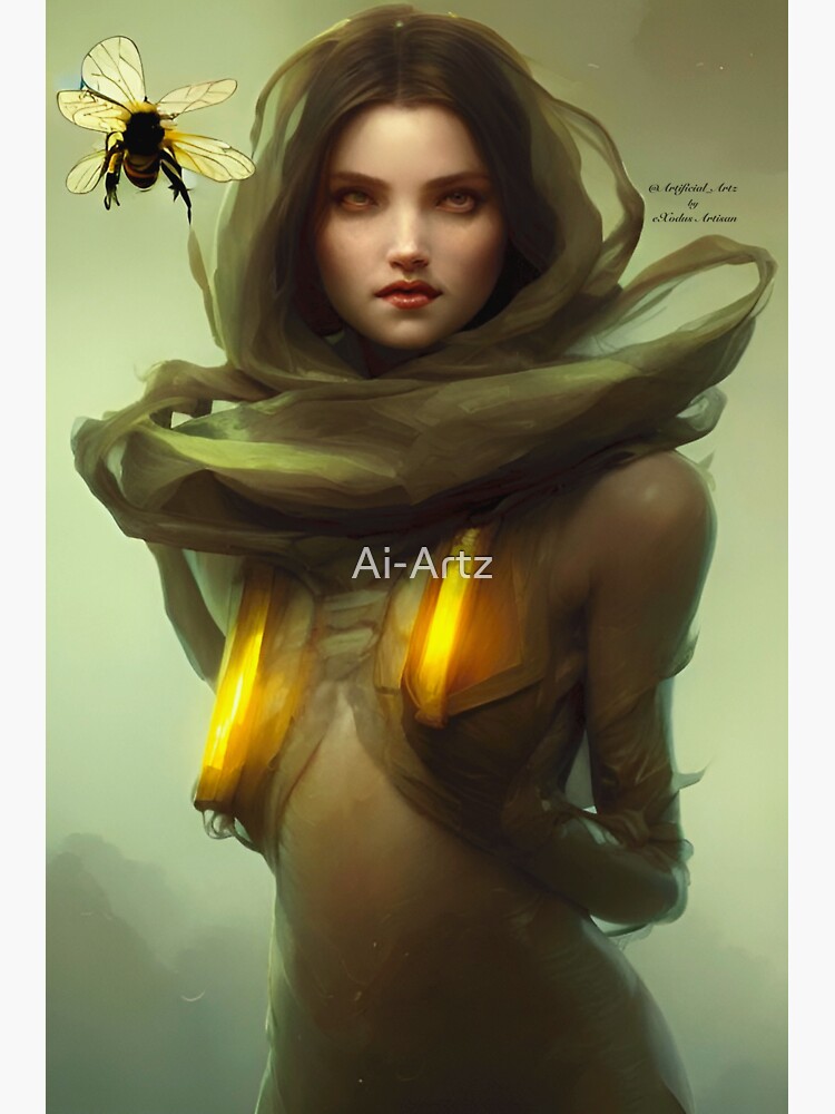 "Bee Babe 3" Sticker for Sale by Ai-Artz | Redbubble