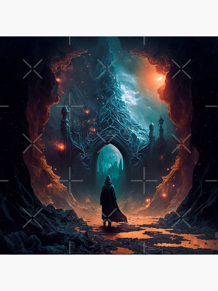 "SCI-FI Concept Art FarCaster Portal Canvas Print #8" Sticker for Sale ...