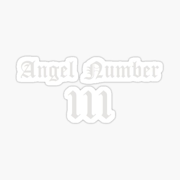 "Angel Number 111 Intuition - Number 111" Sticker for Sale by ...