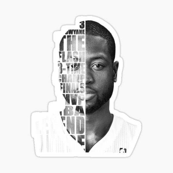 "Dwyane Wade - Legacy" Sticker for Sale by AYA-Design | Redbubble