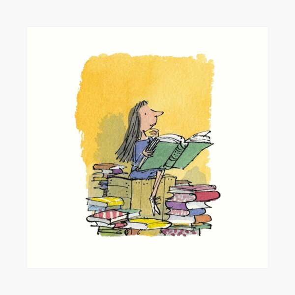 "Matilda 2 - Roald Dahl & Quentin Blake" Art Print for Sale by ...