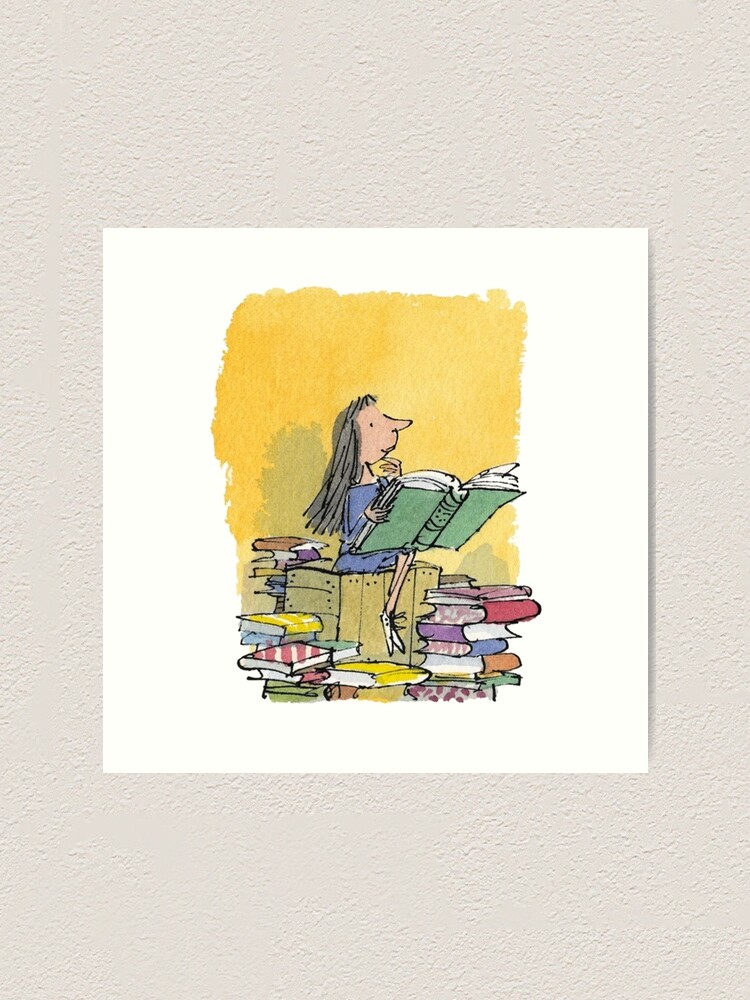 "Matilda 2 - Roald Dahl & Quentin Blake" Art Print for Sale by ...