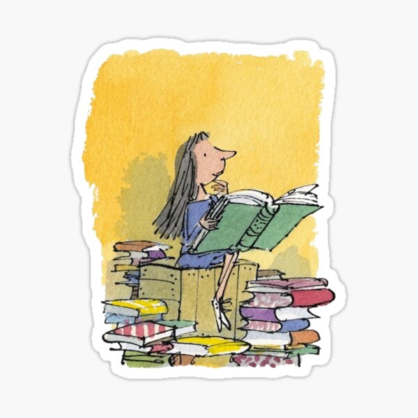 "Matilda 2 - Roald Dahl & Quentin Blake" Sticker for Sale by CreativiaC ...