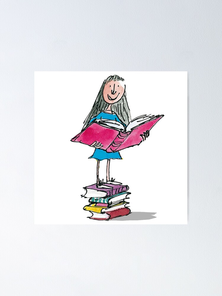 "Matilda 3 - Roald Dahl & Quentin Blake" Poster for Sale by CreativiaC ...
