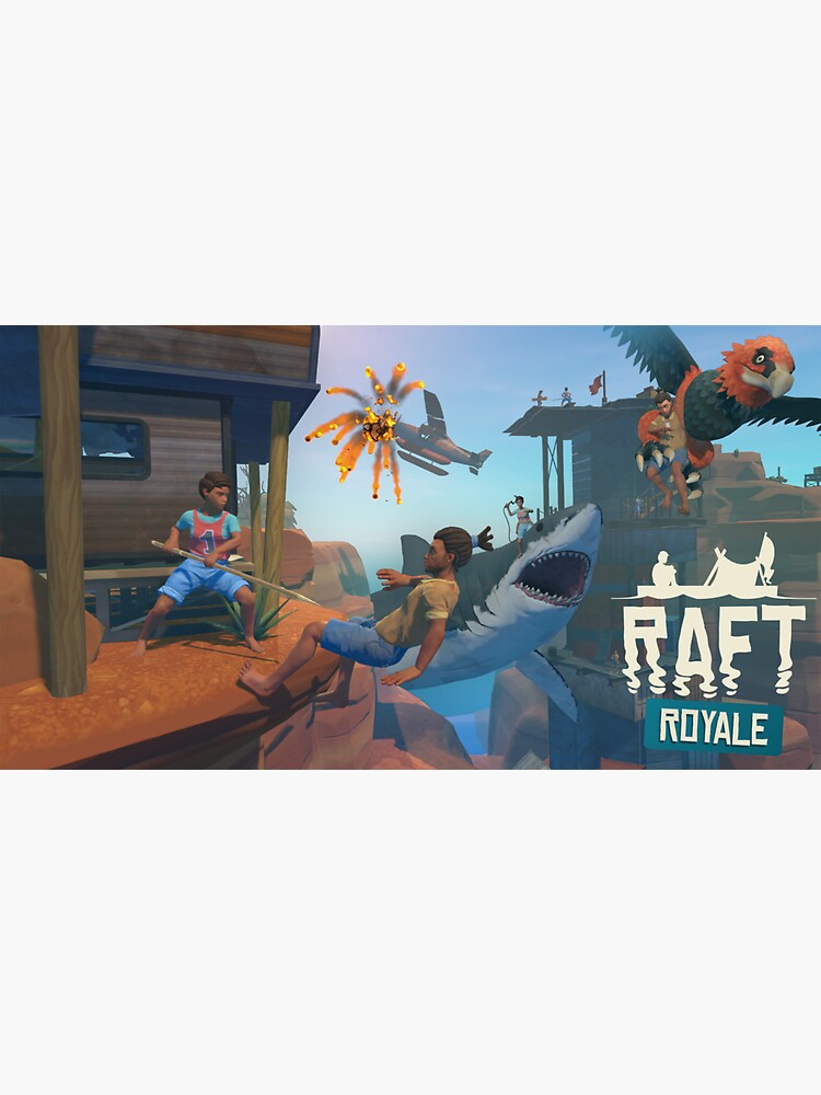 "Raft Game - Wallpaper Poster" Sticker for Sale by CheckeredShoes6 ...