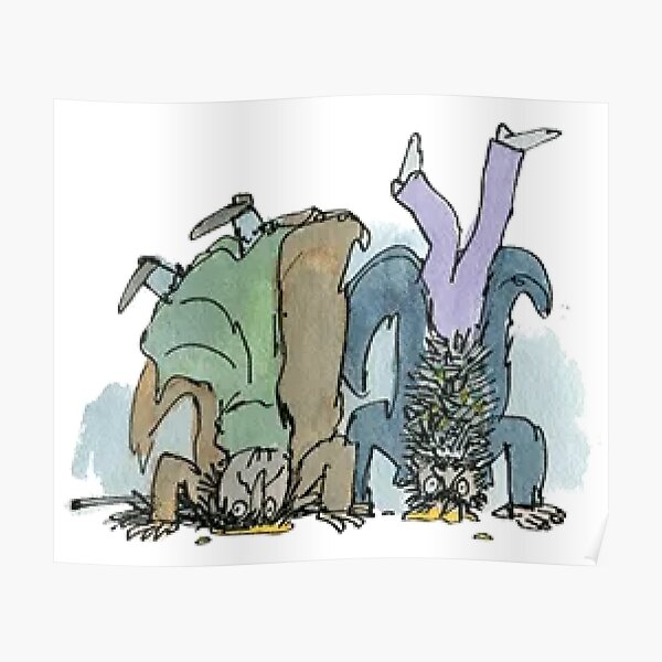 "The Twits hugtight sticky glue - Roald Dahl & Quentin Blake" Poster ...