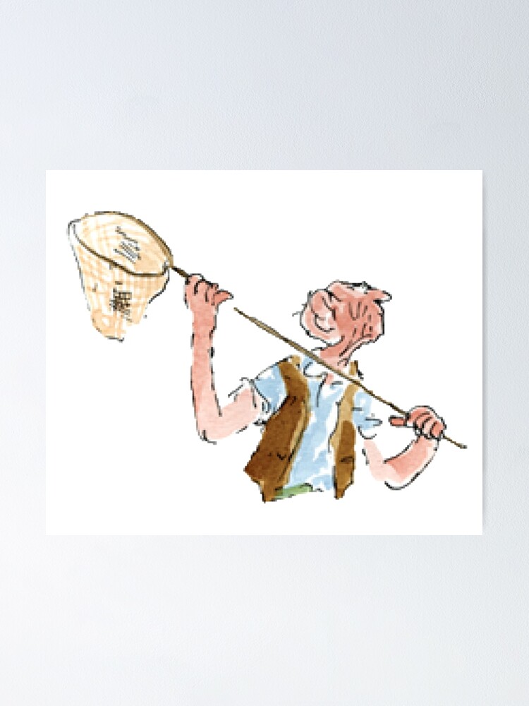 "BFG dream catching - Roald Dahl & Quentin Blake" Poster for Sale by ...