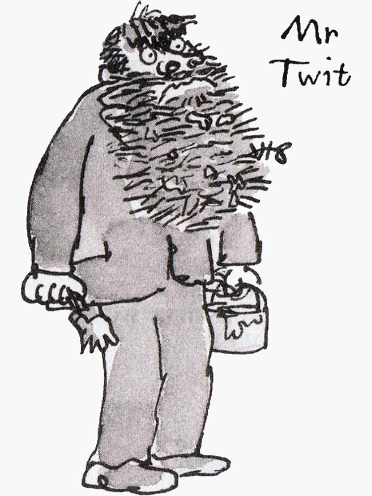 "Mr Twit 2 - Roald Dahl & Quentin Blake" Sticker for Sale by CreativiaC ...