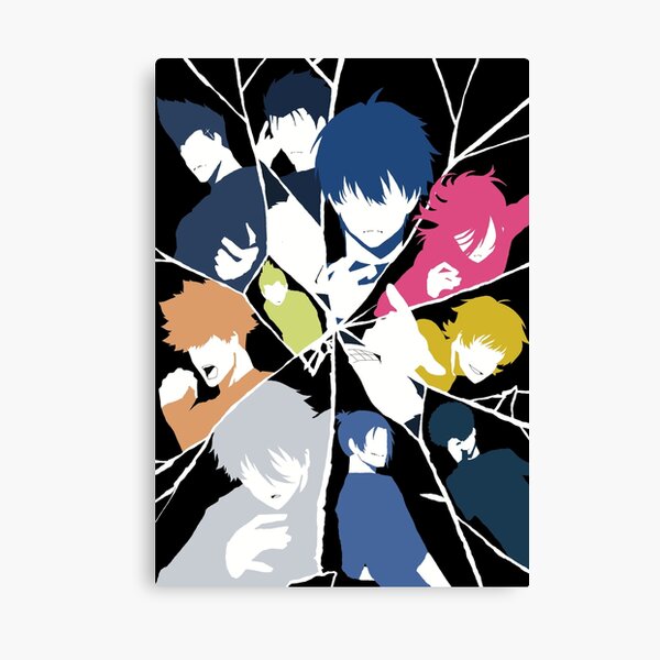 "Blue lock all main characters in minimalist and aesthetic vector art ...