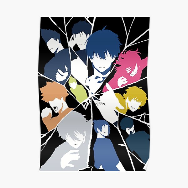 "Blue lock all main characters in minimalist and aesthetic vector art ...