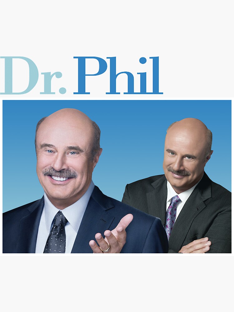 "Dr. Phil" Sticker for Sale by Hamishsellers | Redbubble