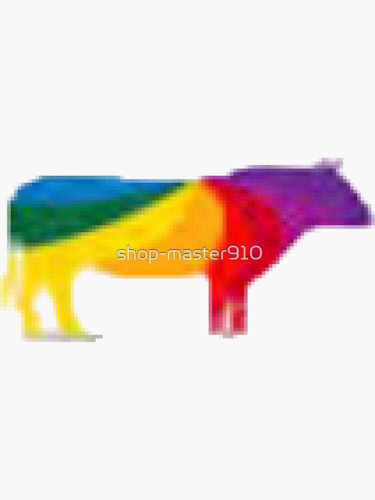 "LGBT Animals Logo Sticker For You" Sticker for Sale by shop-master910 ...