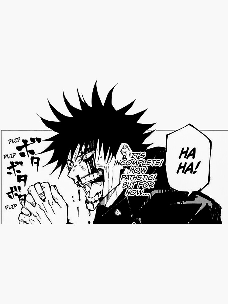 "Megumi Fushiguro Manga Panel Jujutsu Kaisen" Sticker for Sale by ...
