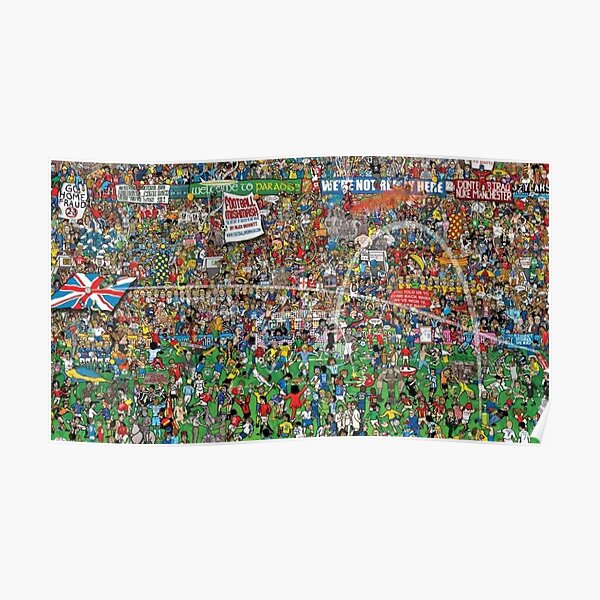 "Where's Wally - find Wally Book - Part XIII - At the football / soccer ...