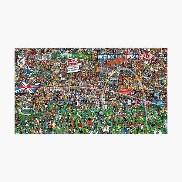 "Where's Wally - find Wally Book - Part XIII - At the football / soccer ...