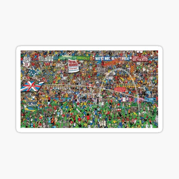"Where's Wally - find Wally Book - Part XIII - At the football / soccer ...