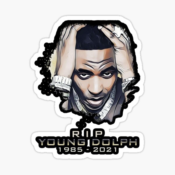 "Young Dolph Rip" Sticker for Sale by TheRoyalGhost | Redbubble