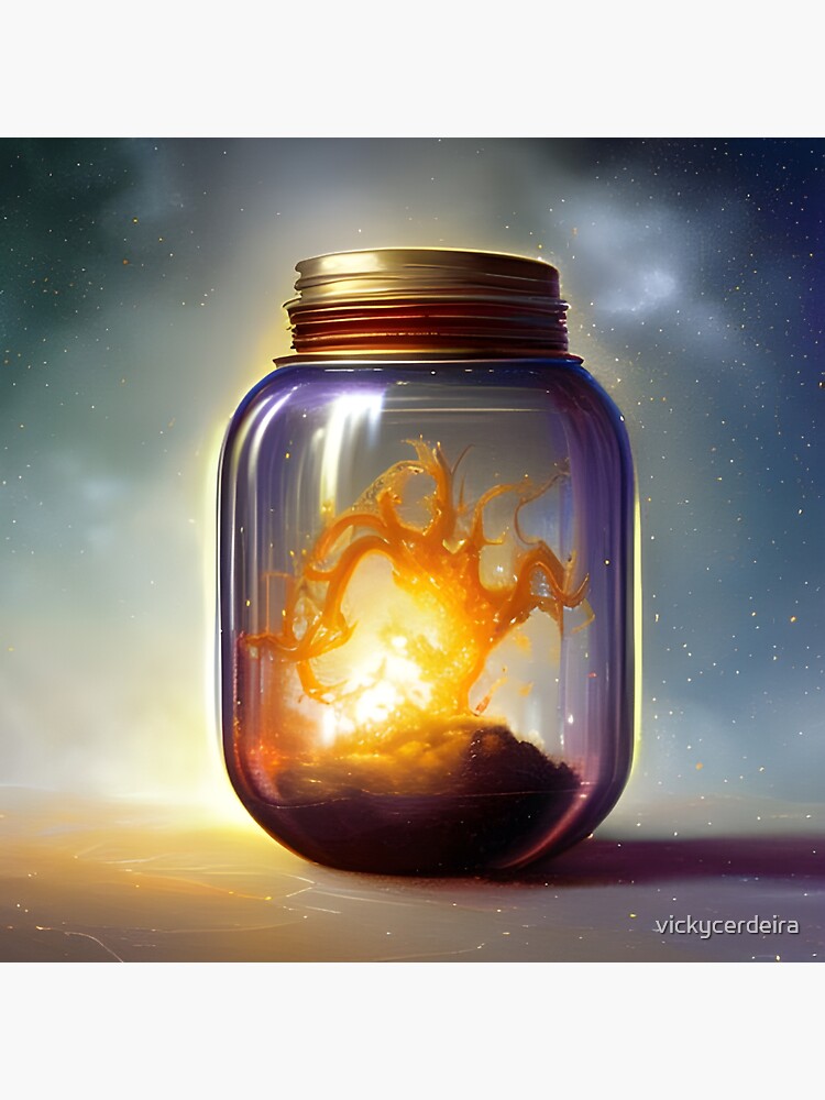 "The source of power in a jar" Sticker for Sale by vickycerdeira ...