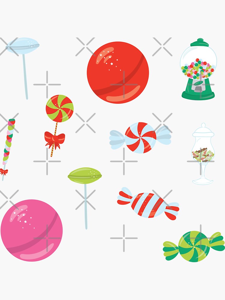 "Candy Party Pack" Sticker for Sale by choisanezine | Redbubble