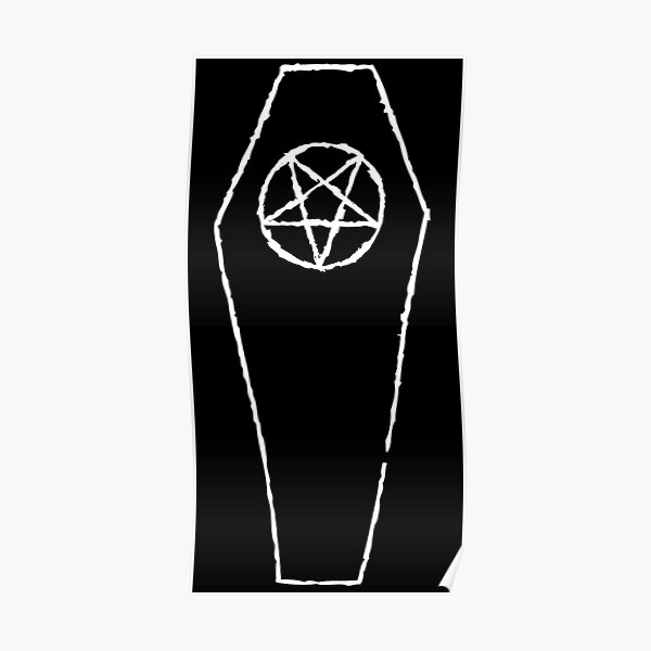 "Pentagram Coffin" Poster for Sale by SechsFabs | Redbubble