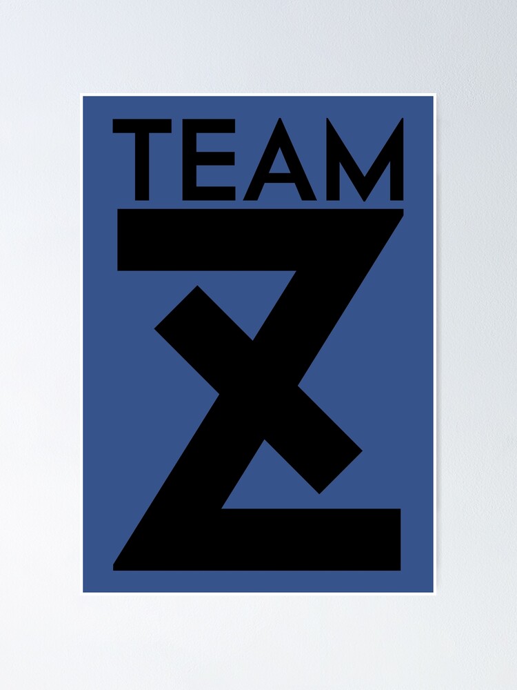 "Blue lock anime black bold team z jersey merch" Poster for Sale by ...
