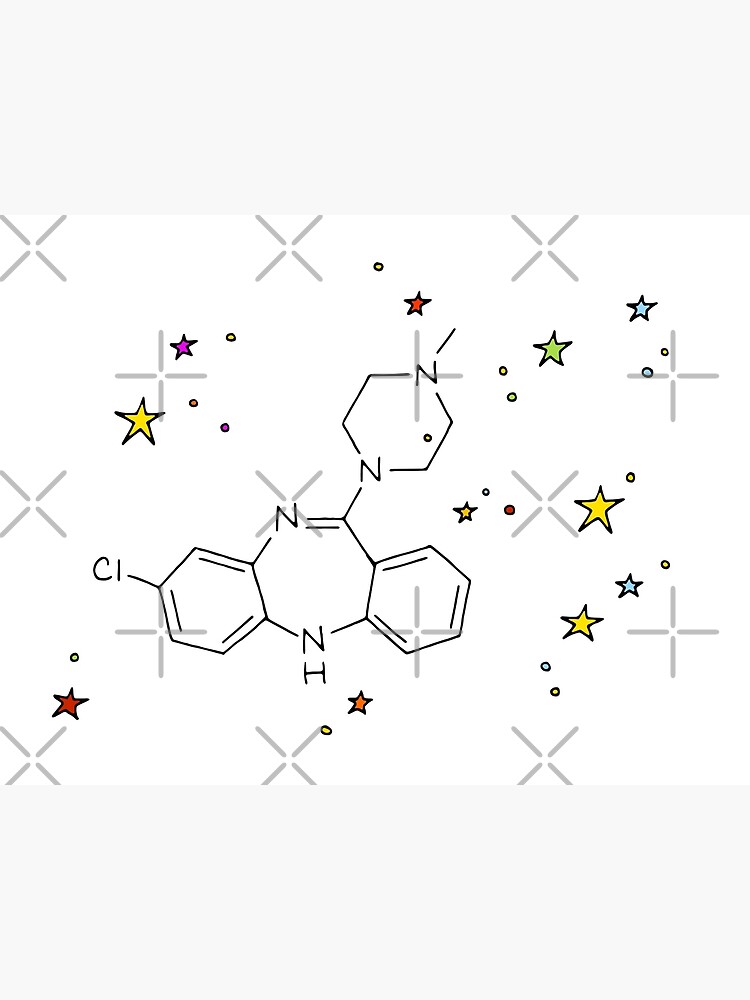 Lámina fotográfica «Clozapina (Clozaril, FazaClo, Versacloz, Clopine ...