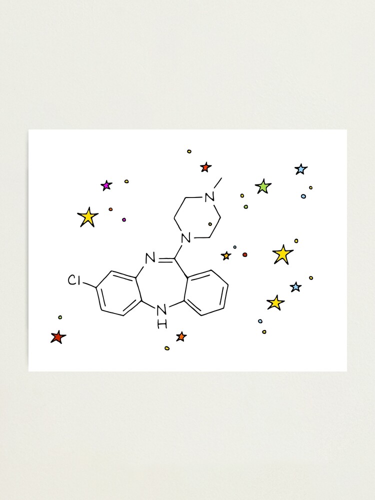 Lámina fotográfica «Clozapina (Clozaril, FazaClo, Versacloz, Clopine ...