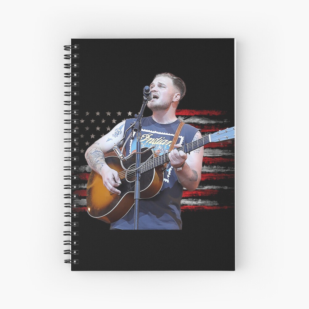 "Zach Bryan Flag a Zach Bryan Flag a Zach Bryan Flag" Spiral Notebook ...