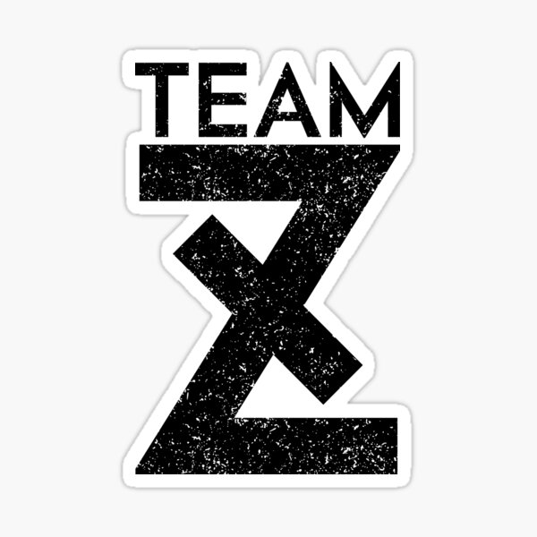 "Blue lock anime black bold distressed team z jersey merch" Sticker for ...