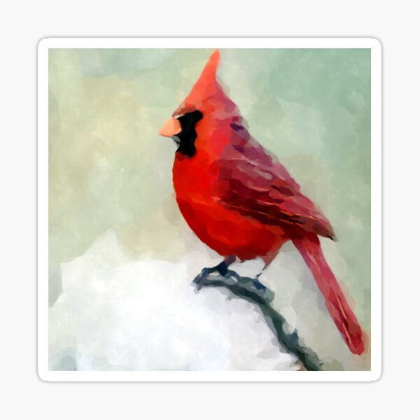 "Cardinal 4" Sticker for Sale by ChrisButler | Redbubble