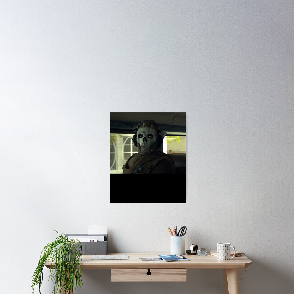 "COD MW2 Ghost Staring Meme" Poster for Sale by COTYSARZYNSKI | Redbubble