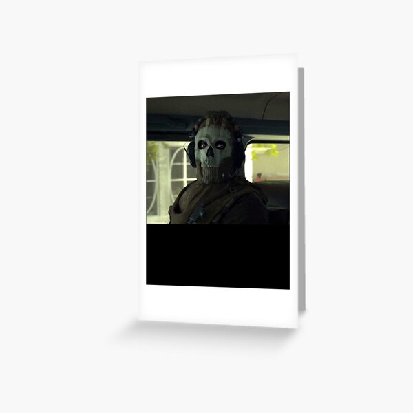 "COD MW2 Ghost Staring Meme" Greeting Card for Sale by COTYSARZYNSKI ...