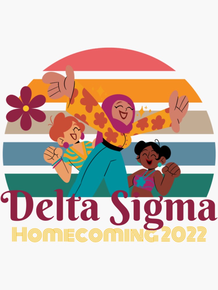 "Delta Sigma 2022 Homecoming" Sticker for Sale by COTYSARZYNSKI | Redbubble