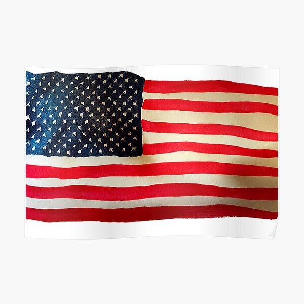 "American Flag" Poster for Sale by Red-Alien | Redbubble