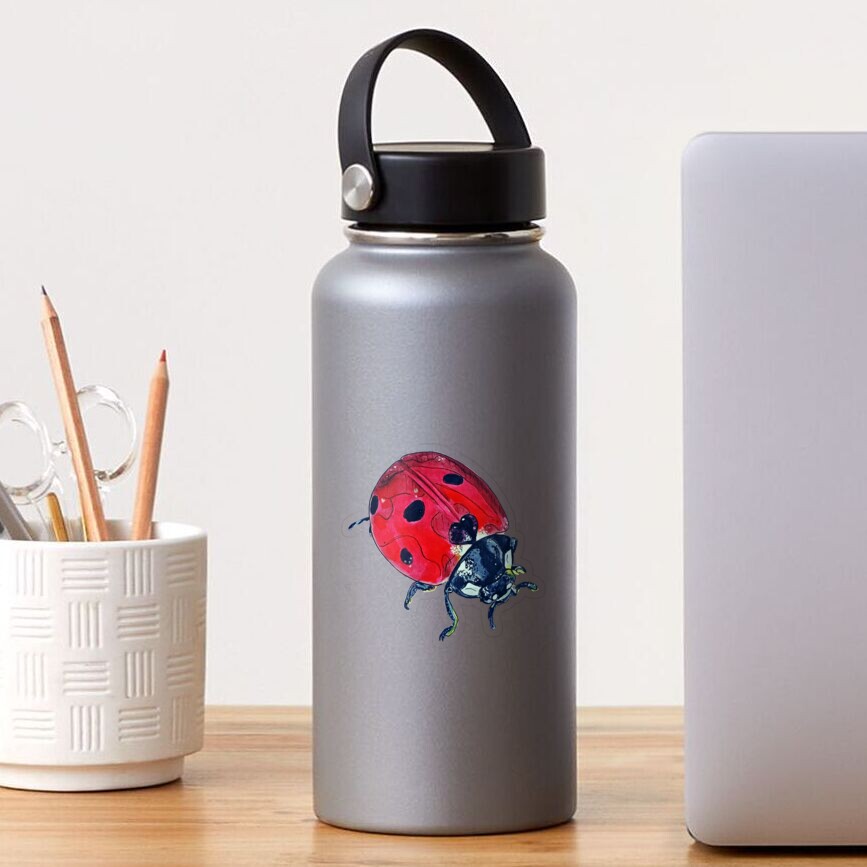 "Lady Bug" Sticker for Sale by KelRoseArt | Redbubble