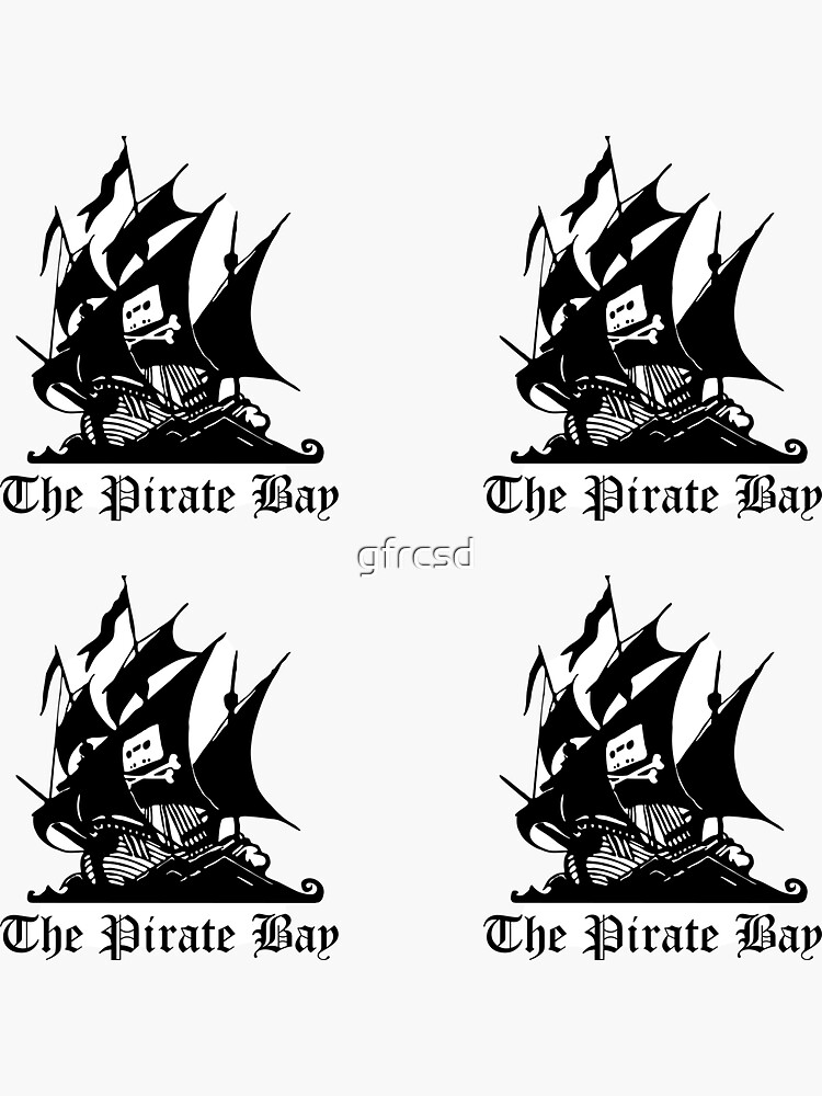 "The Pirate Bay - Stickers x4" Sticker for Sale by gfrcsd | Redbubble
